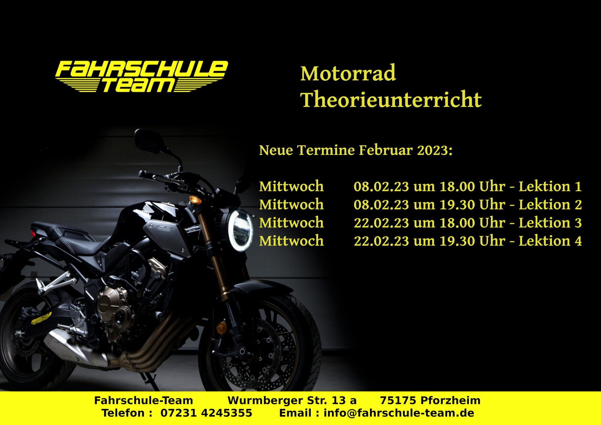 Theorieunterricht Motorrad - Fahrschule in Pforzheim & Bretten
